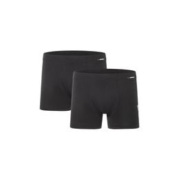 CAMP DAVID Herren Boxershorts "casual", Gr. XL, schwarz, Obermaterial: 95% Baumwolle, 5% Elasthan, unifarben, Unterhosen, mit elastischem Bund