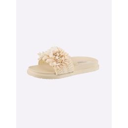 Siebi&acute;s Badepantolette SIEBI`S, Damen, Gr. 37, vanille, Synthetik, Schuhe