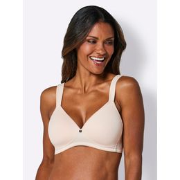 w&auml;schepur W&Auml;SCHEPUR Damen T-Shirt-BH, Gr. 85, beige, 82% Polyamid, 18% Elasthan, BHs