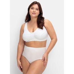 sheego Damen B&uuml;gelloser BH, Gr. 100, wei&szlig;, 90% Baumwolle, 6% Elasthan, 4% Polyamid, BHs