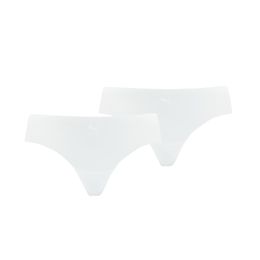 Puma Damen String "Puma WOMEN SEAMLESS STRING", Gr. S, wei&szlig;, Microfaser, Obermaterial: 83% Polyamid, 17% Elasthan, unifarben, Unterhosen, Nahtlose