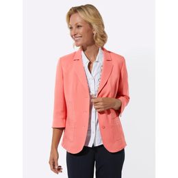 CLASSIC Damen Blusenblazer "Blusenblazer", pink, Gr. 38, 100% Polyester, Blazer