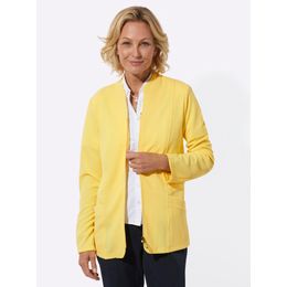 CLASSIC Damen Jerseyblazer "Jersey-Blazer", gelb, Gr. 20, 98% Polyester, 2% Elasthan, Blazer