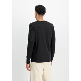 Herren Longsleeve "Camo Sleeve Longsleeve", schwarz, Gr. XS, Alpha Industries, Obermaterial: 100% Baumwolle, Shirts