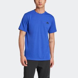 Herren T-Shirt "TR-ES COMF TEE", blau, Gr. L, adidas Performance, clean, Obermaterial: 76% Polyester, 12% Baumwolle, 12% Viskose, Shirts