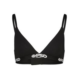 PSD Damen Sport-BH "PSD MODAL SOLIDS TBL", Gr. L, schwarz, 47% Modal, 47% Baumwolle, 6% Elasthan, BHs