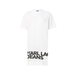 KARL LAGERFELD JEANS Kleid Damen Gr&ouml;&szlig;e 38 schwarz / wei&szlig; Sommerkleid