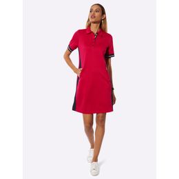 CR&Eacute;ATION L CREATION L Damen Shirtkleid "Modal-Mix-Polokleid"rot, Gr. 36, unifarben, 50% Modal, 44% Polyester, 6% Elasthan, Kleider