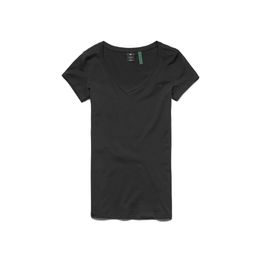 G-Star Raw G-STAR Damen T-Shirt "Base V-Neck Cap Top"schwarz, Gr. XL, Obermaterial: 95% Baumwolle, 5% Elasthan, Shirts
