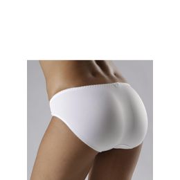 Damen Slip, NUANCE BY LASCANA, Gr. 52, schwarz-wei&szlig;, Obermaterial: 92% Polyester, 8% Elasthan, Unterhosen, mit sch&ouml;ner Stickereispitze, als
