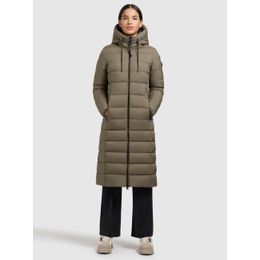 Khujo Damen Steppmantel "SIMMIE"helloliv, Gr. XXL, unifarben, Web, 100% Polyester, M&auml;ntel