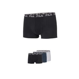 Fila Herren Boxershorts "MAN BOXER SHORTS", Gr. M, schwarz, Obermaterial: 95% Baumwolle, 5% Elasthan. Obermaterial 2: 67% Baumwolle, 28% Polyester,