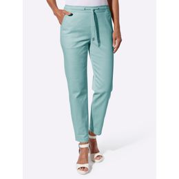Inspirationen Damen Schlupfjeansmint, Gr. 42, unifarben, 98% Baumwolle, 2% Elasthan, Jeans