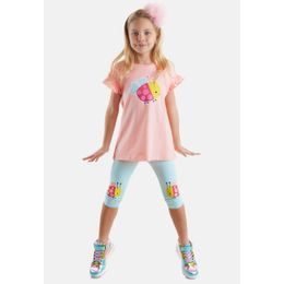 DENOKIDS Jungen Hausanzug "Cute Lady Bug ", Gr. 110, pink, 95% Baumwolle, 5% Elasthan, bedruckt, Homewear-Sets, mit Marienk&auml;fer-Aufdruck