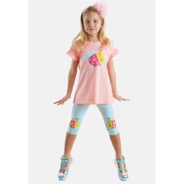 DENOKIDS Jungen Hausanzug "Cute Lady Bug ", Gr. 98, pink, 95% Baumwolle, 5% Elasthan, bedruckt, Homewear-Sets, mit Marienkäfer-Aufdruck