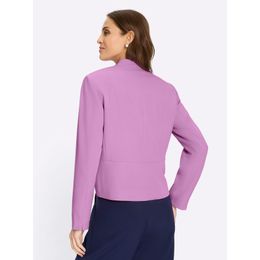 Lady Damen Jackenblazer "Kurzblazer"orchidee, Gr. 36, 64% Polyester, 34% Viskose, 2% Elasthan, Blazer