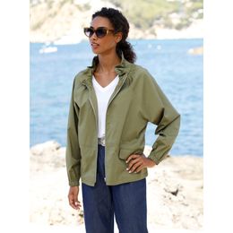 Heine Damen Blusenjacke, gr&uuml;n, Gr. 36, 67% Baumwolle, 29% Polyester, 4% Elasthan, Jacken