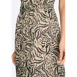 Heine Damen Druckkleid "Druck-Kleid"sand, braun, bedruckt, Gr. 36, bedruckt, gemustert, mehrfarbig, 75% Viskose, 25% Polyamid, Kleider
