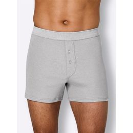 w&auml;schepur W&Auml;SCHEPUR Herren Boxershorts, Gr. 8hellgrau, gestreift, 75% Baumwolle, 25% Polyester, Unterhosen