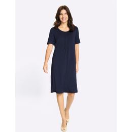 Classic Basics Damen Jerseykleid "Jersey-Kleid"marine, Gr. 50, unifarben, Jersey, 95% Viskose, 5% Elasthan, Kleider