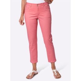 Inspirationen Damen 7/8-Jeansflamingo, Gr. 52, unifarben, 98% Baumwolle, 2% Elasthan, Jeans