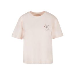 Merchcode Damen T-Shirt "Merchcode Ladies Bloom Baby, Bloom Tee"pink, Gr. L, bedruckt, 100% Baumwolle, Shirts