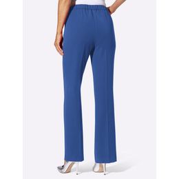 Lady Damen Anzughoseroyalblau, Gr. 52, unifarben, 75% Polyester, 20% Viskose, 5% Elasthan, Hosen