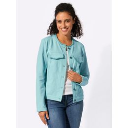 Inspirationen Damen Jerseyblazer "Jersey-Blazer"mint, Gr. 36, 96% Baumwolle, 4% Elasthan, Blazer