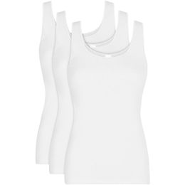Nina von C. Damen Achselhemd ""Daily"", Gr. 38, wei&szlig;, Obermaterial: 100% Baumwolle, unifarben, Unterhemden, basic, weich, bequem, eng,