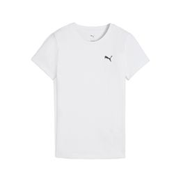 Puma Damen T-Shirt "Essentials Slim T-Shirt Damen"wei&szlig;, Gr. XL, clean, Obermaterial: 95% Baumwolle, 5% Elasthan; Rippe: 20% Polyester, 80% Baumwolle,
