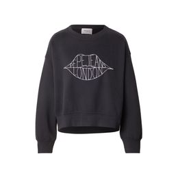 Pepe Jeans Sweatshirt Damen Gr&ouml;&szlig;e S anthrazit / wei&szlig;