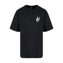 Urban Classics Damen T-Shirt "Urban Classics UC Weavy Logo Heavy Oversized Tee"schwarz, Gr. L, bedruckt, 100% Baumwolle, Shirts