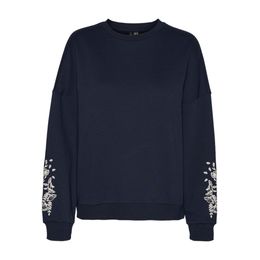 V&eacute;ro Moda Vero Moda Sweatshirt 'Karol' Damen Gr&ouml;&szlig;e XL navy / wei&szlig;