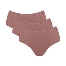Sloggi Damen Midislip "GO Daily Cotton", Gr. S, braun, Single Jersey, Obermaterial: 95% Baumwolle, 5% Elasthan, unifarben, Unterhosen, Glanz-Effekt