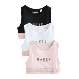 Baker By Ted Baker Top M&auml;dchen Gr&ouml;&szlig;e 116 rosegold / rosa / schwarz / wei&szlig;