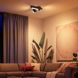PHILIPS Hue White & Color Ambiance Centris Strahler, GU10 und LED, 4-flammig, kreuz, 8720169318670,