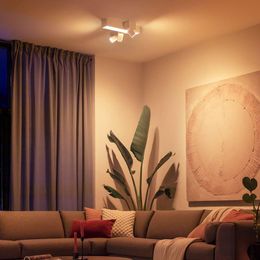 PHILIPS Hue White & Color Ambiance Centris Strahler, GU10 und LED, 4-flammig, kreuz, 8720169318731,