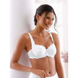 SuSa Damen Dirndl-BH, Gr. 95, wei&szlig;, 59% Polyamid, 37% Baumwolle, 4% Elasthan, BHs