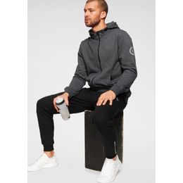 Bruno Banani Herren Sportanzug "Regular Fit", grau, Gr. S, Obermaterial: 60% Baumwolle, 40% Polyester. Kapuzenfutter: 60% Baumwolle, 40% Polyester,
