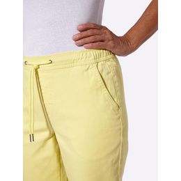 Inspirationen Damen Schlupfjeanszitrone, Gr. 42, unifarben, 98% Baumwolle, 2% Elasthan, Jeans