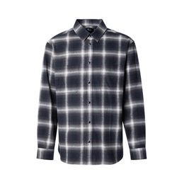 THE KOOPLES Hemd Herren Gr&ouml;&szlig;e S dunkelgrau / schwarz / wei&szlig;