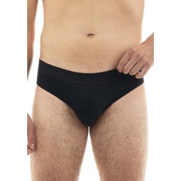 Bruno Banani Kinder Slip "Flowing", Gr. XL, schwarz, Obermaterial: 93% Baumwolle, 7% Elasthan, unifarben, Unterhosen, mit Logobund