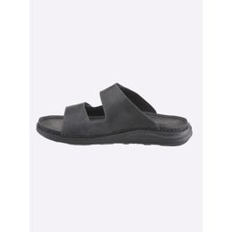 Franken Schuhe Pantolette FRANKEN-SCHUHE, Herren, Gr. 43, schwarz, Lederimitat, Schuhe Pantolette