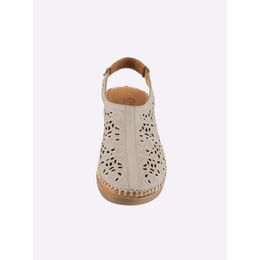 Gemini Damen Slipper, Gr. 41hellgrau, Glattleder, Schuhe