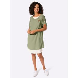Casual Looks Damen Sommerkleid "Webkleid", gr&uuml;n, Gr. 36, unifarben, 100% Polyester, Kleider