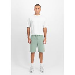 Herren Shorts "Basic Short SL II", gr&uuml;n, Gr. S, Alpha Industries, Obermaterial: 80% Baumwolle, 20% Polyester, Hosen