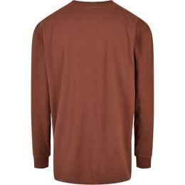 Urban Classics Damen T-Shirt "Urban Classics Herren Heavy Oversized Pocket Longsleeve"bark, Gr. M, unifarben, 100% Baumwolle, Shirts