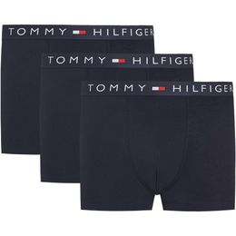 Herren Trunk "3P TRUNK", Tommy Hilfiger Underwear, Gr. XL, blau, Jersey, Obermaterial: 95% Baumwolle, 5% Elasthan, unifarben, Unterhosen, mit Tommy