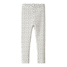 name it Leggings M&auml;dchen Gr&ouml;&szlig;e 104 creme / schwarz
