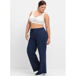 sheego Damen Sport-BH, Gr. 90, wei&szlig;, 90% Polyester, 10% Elasthan, BHs